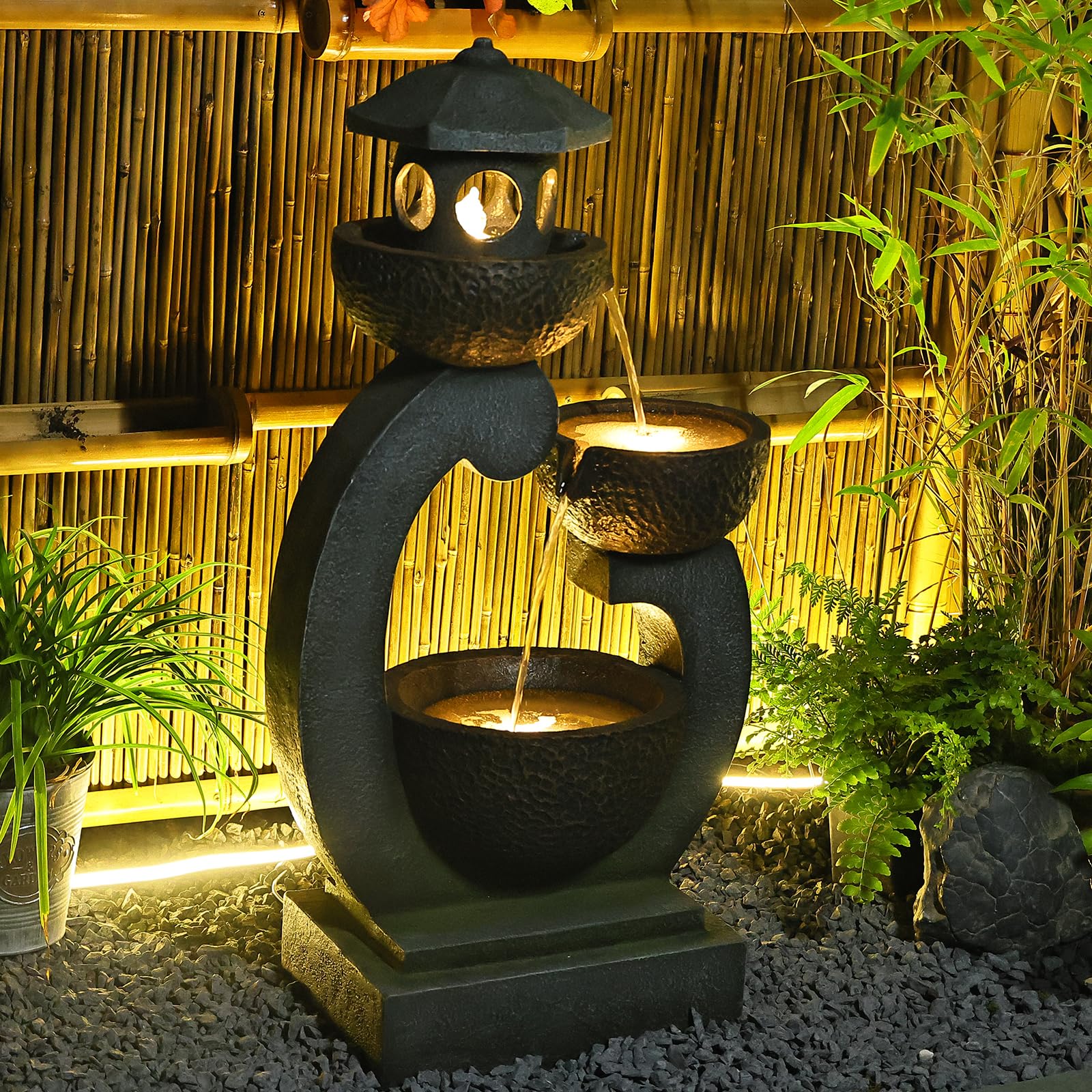 Add Artistic Beauty Using Outdoor Fountains for the Garden - Dank Wood ...